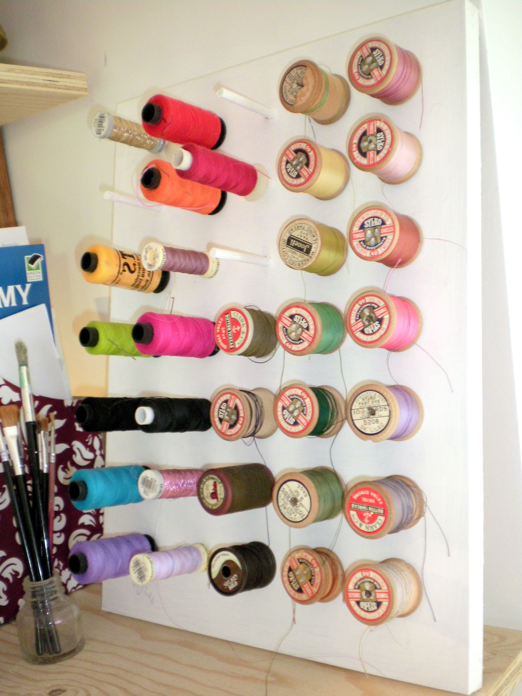 How to Make a Wooden Spool Thread Holder : 7 Steps - Instructables