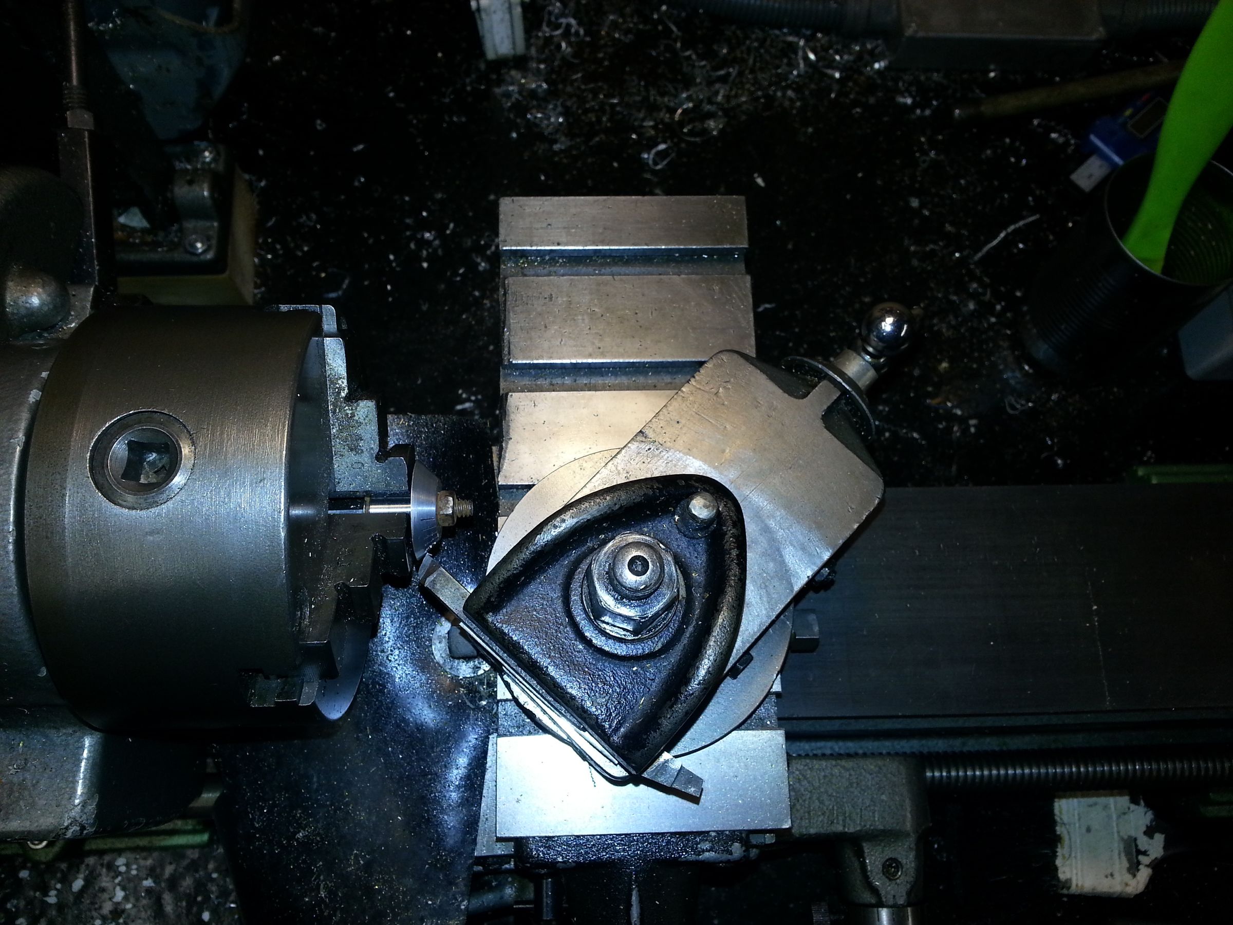 Engraving on the Lathe - Radial Markings, Scales, Dials Myford ML10 : 5 ...