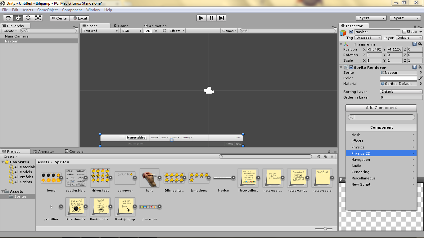 Make a 2D Video Game With Unity : 19 Steps (with Pictures) - Instructables