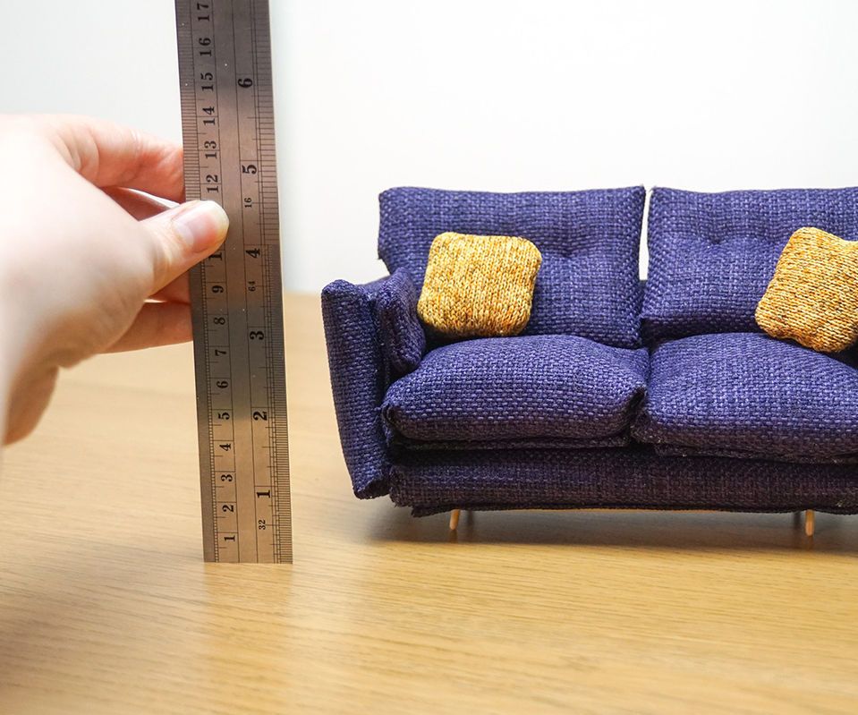DIY Miniature Sofa! | How to Make Your Own Tiny Comfy Couch : 15 Steps ...