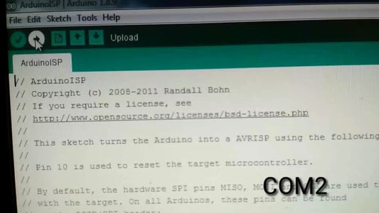 Arduino As Isp Burn Hex File In Avr Fuse In Avr Arduino As Programmer 10 Steps