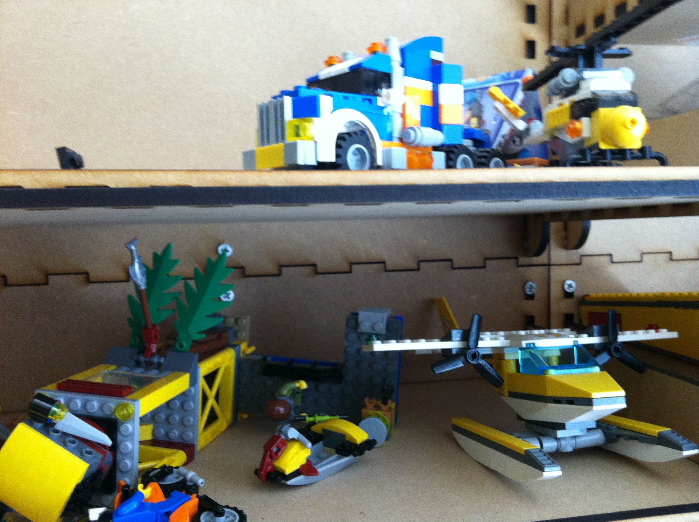 Updated - Lightweight Shelves for Legos - Cut With the Laser Engraver ...