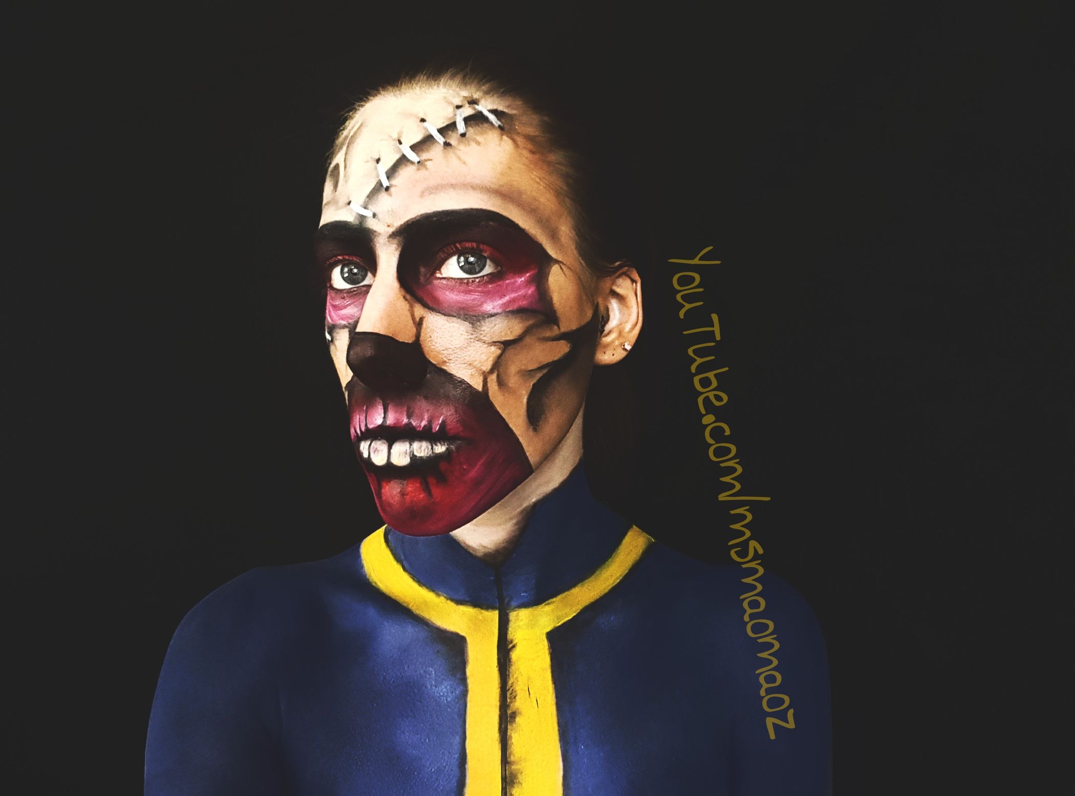 Fallout 3 Ghoul Mask Makeup Transformation : 12 Steps (with Pictures ...