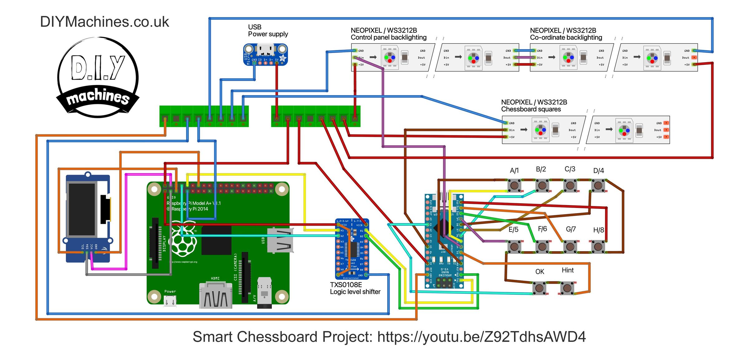 DIY Super Smart Chessboard | Play Online or Against Raspberry Pi : 34 ...