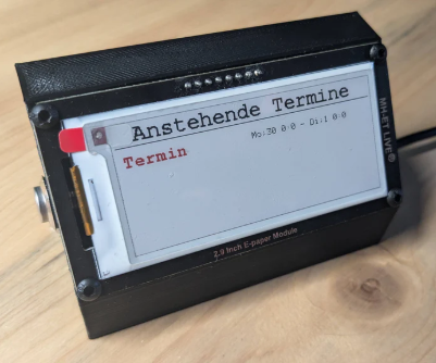 Epaper Display and Google Calendar With ESP8266 : 3 Steps (with ...