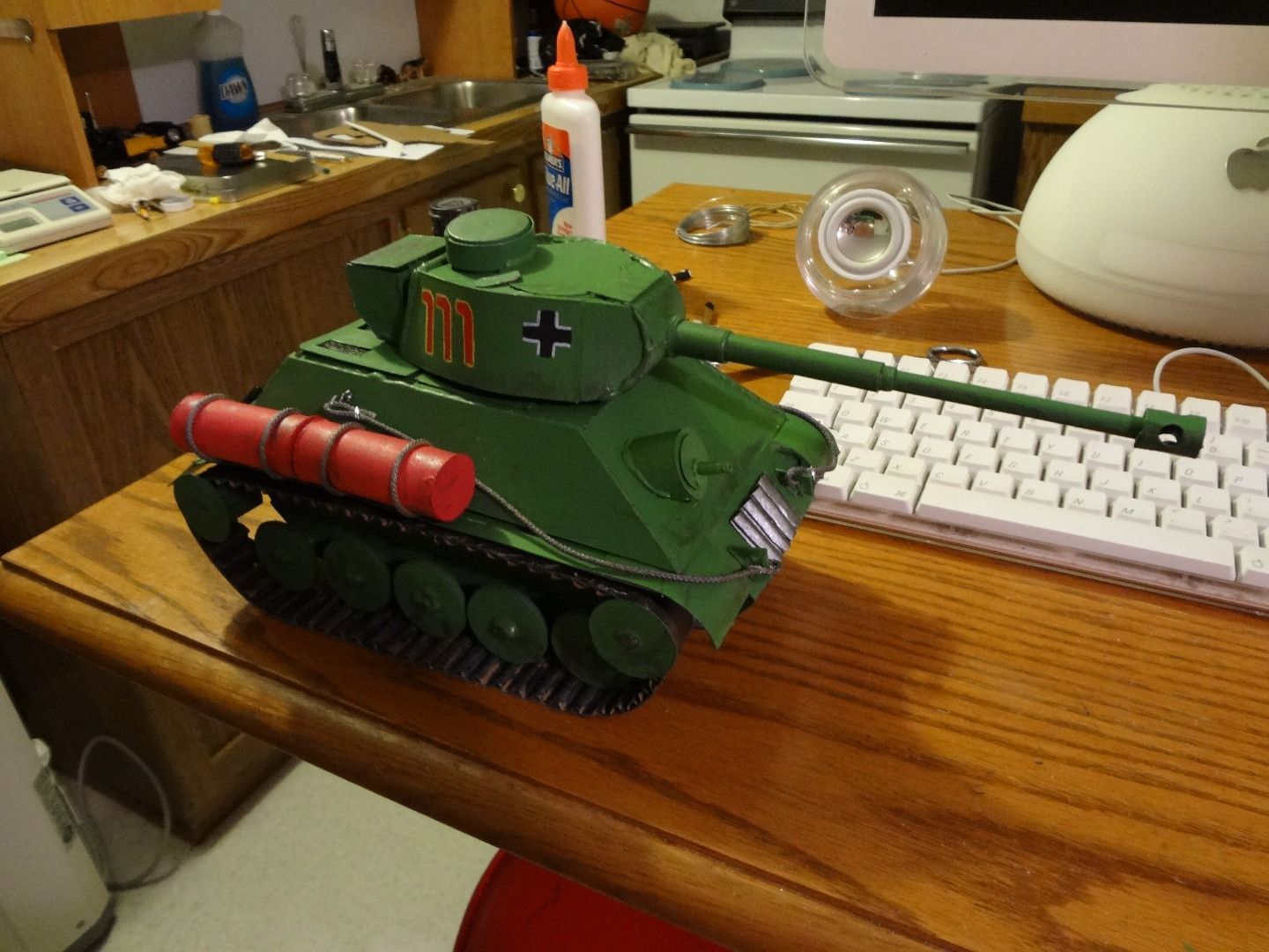 Cardboard Electric T34-88 Tank Model As Seen in World of Tanks Game ...