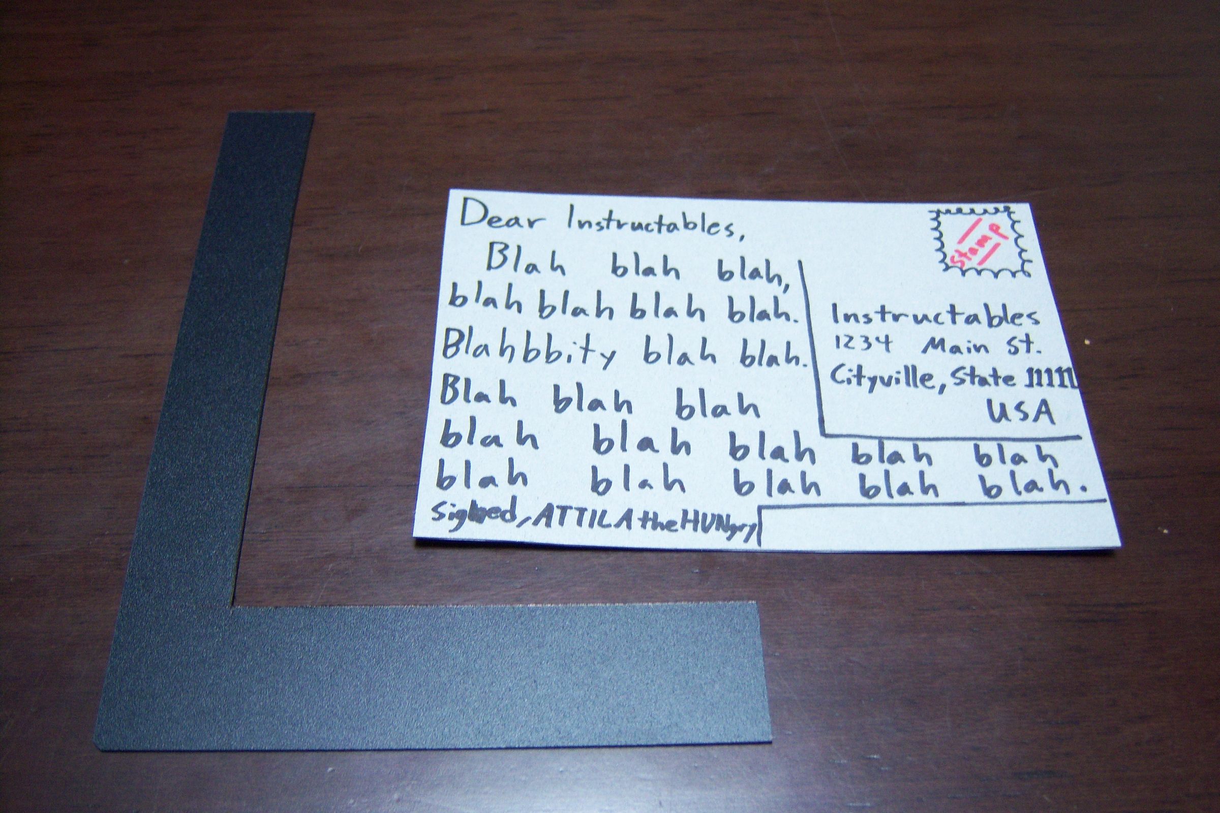 Home-made Postcards From Recycled Materials - FREE : 5 Steps (with ...