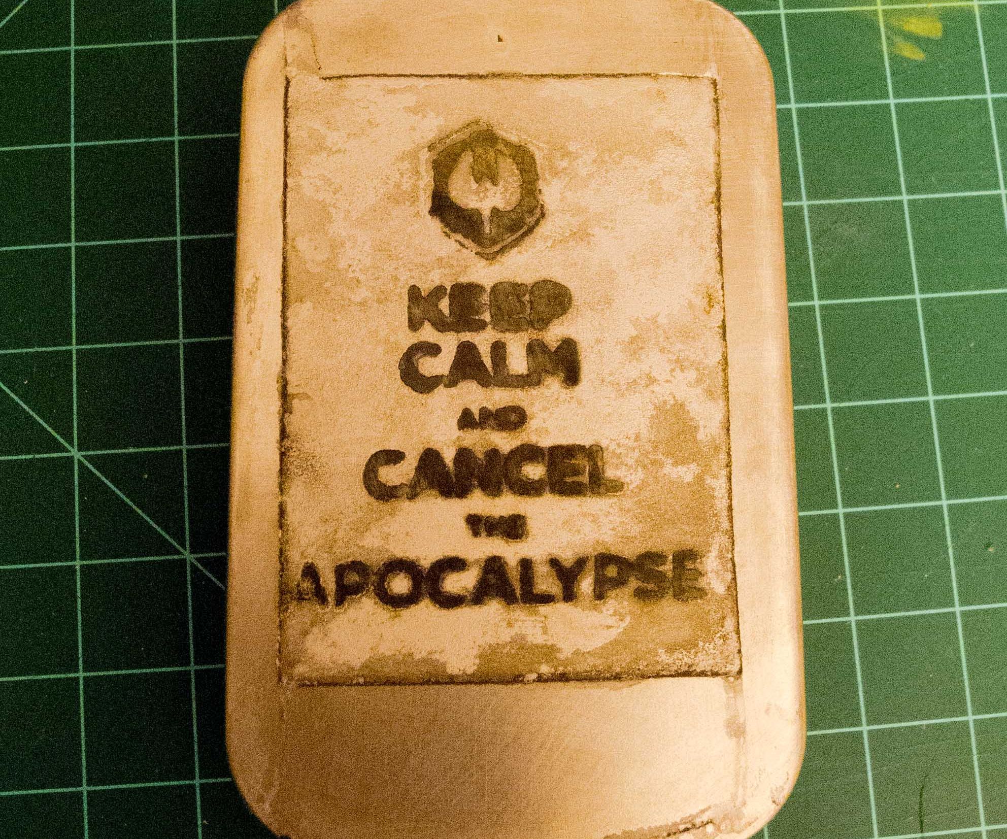 Etching With Salt Water and Electricity, Image Mask Using Paper ...