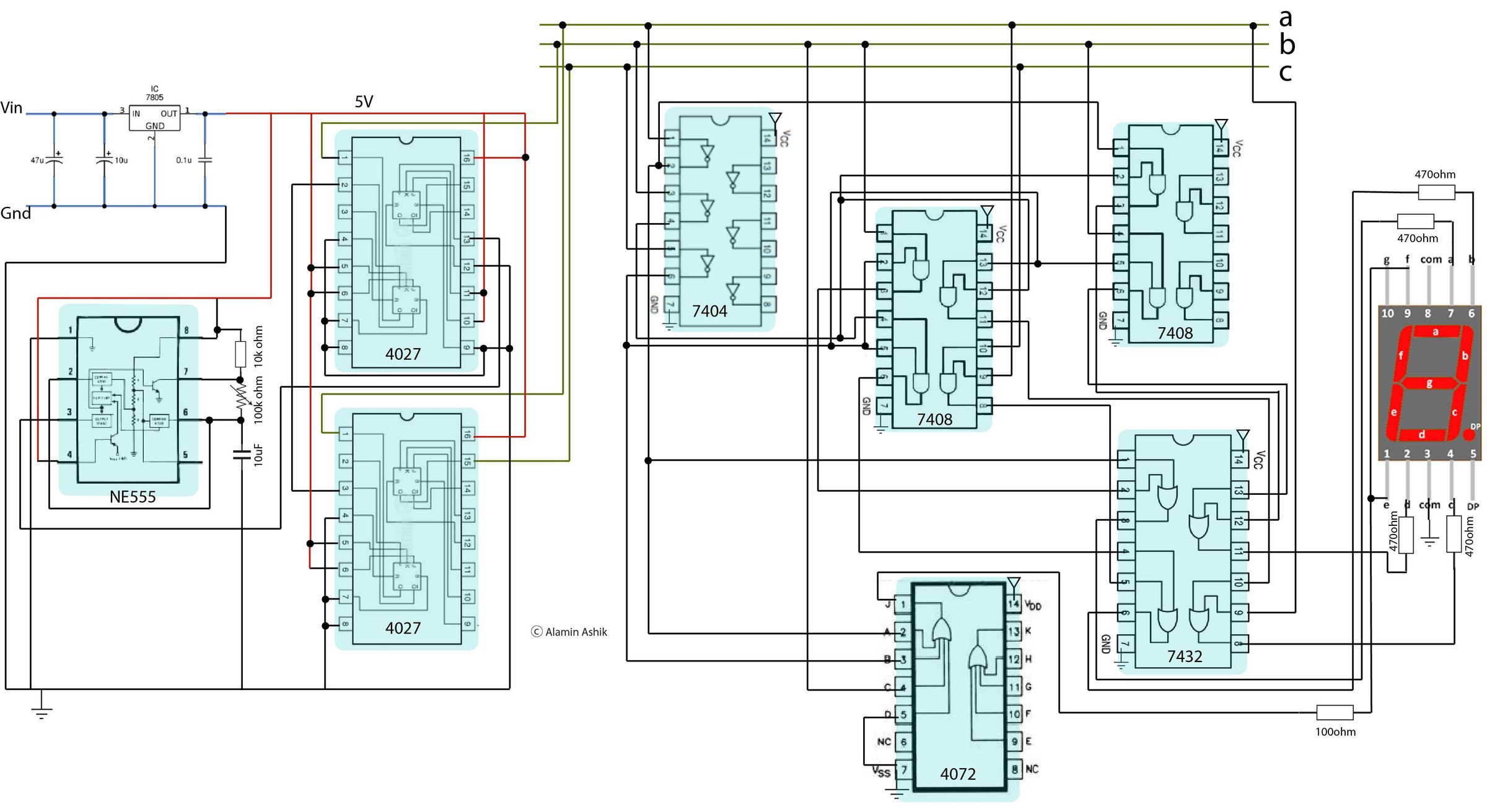 Display Any Words on Loop Using Basic Logic Circuits : 13 Steps (with ...