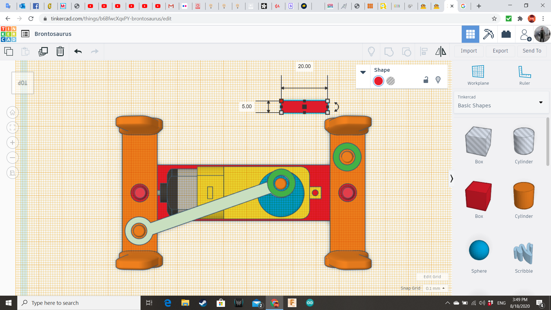 Tinkercad Robotics for School: Create TWO Walking Machines! : 27 Steps ...
