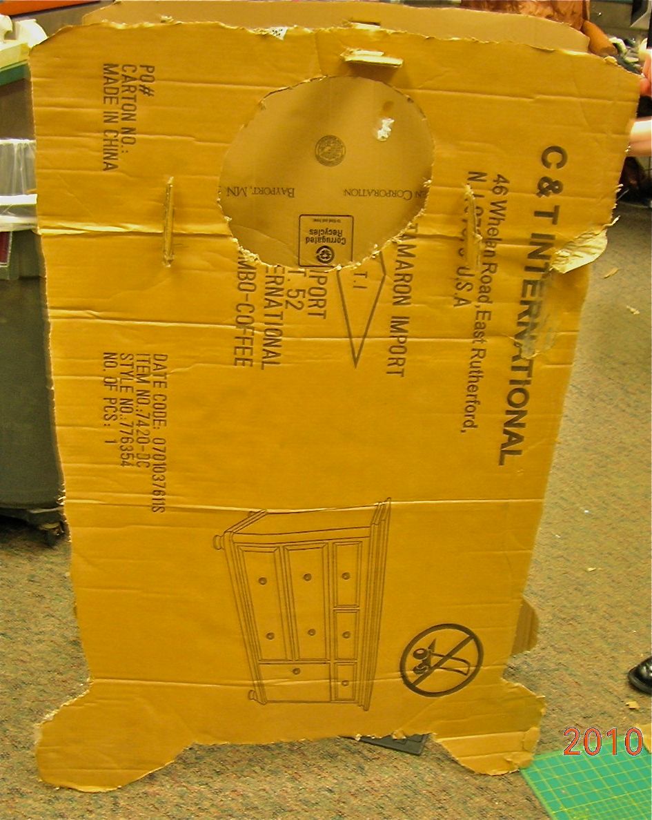 Slotted Cardboard Oyster Costume : 8 Steps - Instructables