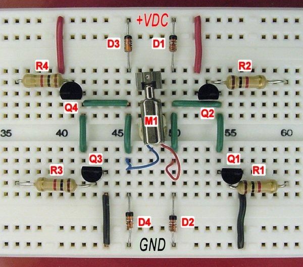 How to Make a SIMPLE BiPolar Transistor H-Bridge : 6 Steps - Instructables