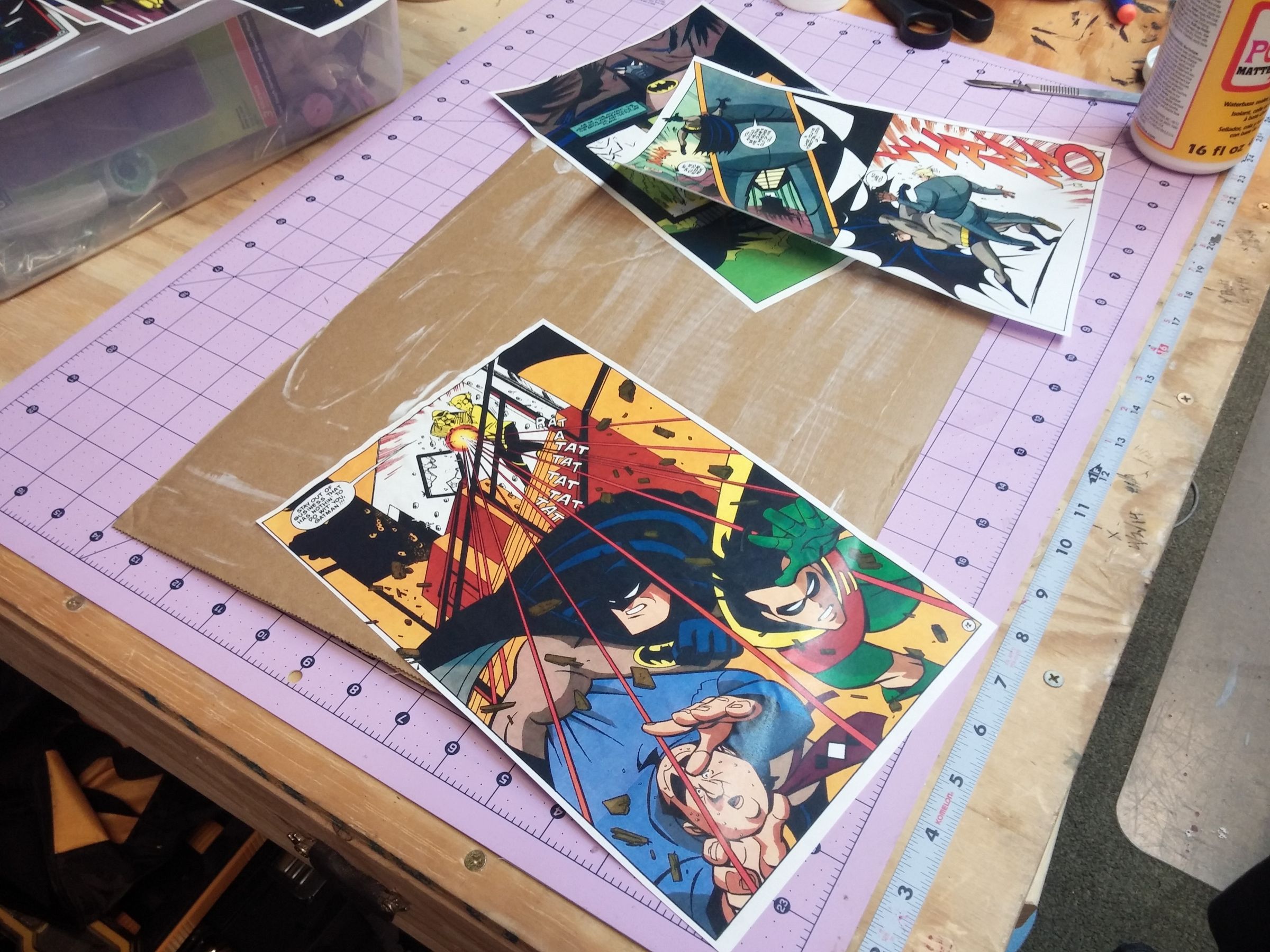 Cardboard Comic Superhero Collage : 7 Steps (with Pictures) - Instructables