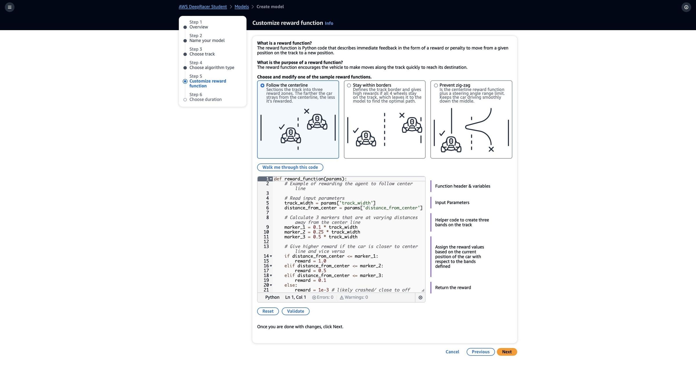 How to Understand and Code a Winning Student AWS DeepRacer Reward Function : 8 Steps - Instructables