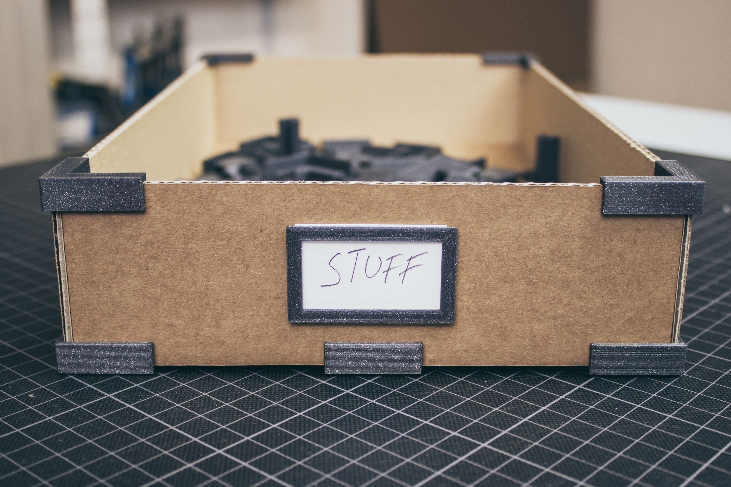 Storage Boxes Made Out of Cardboard and 3D Printed Parts (Update 2019 ...