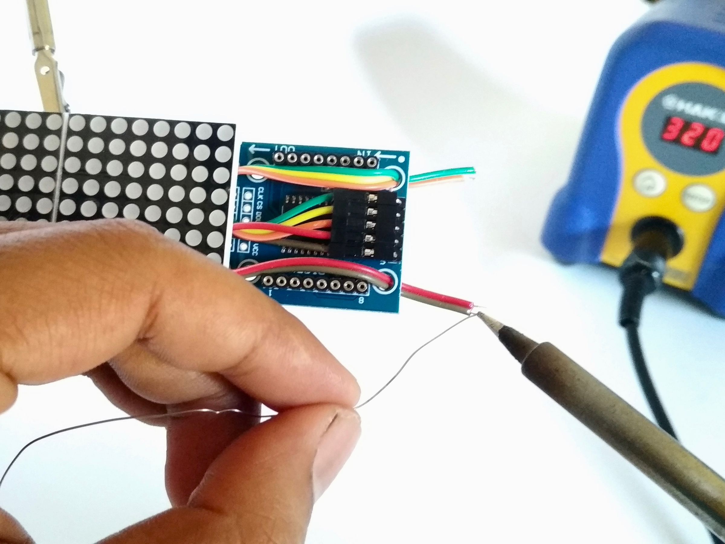 Iot Smart Clock Dot Matrix Use Wemos Esp8266 Esp Matrix 12 Steps With Pictures Instructables