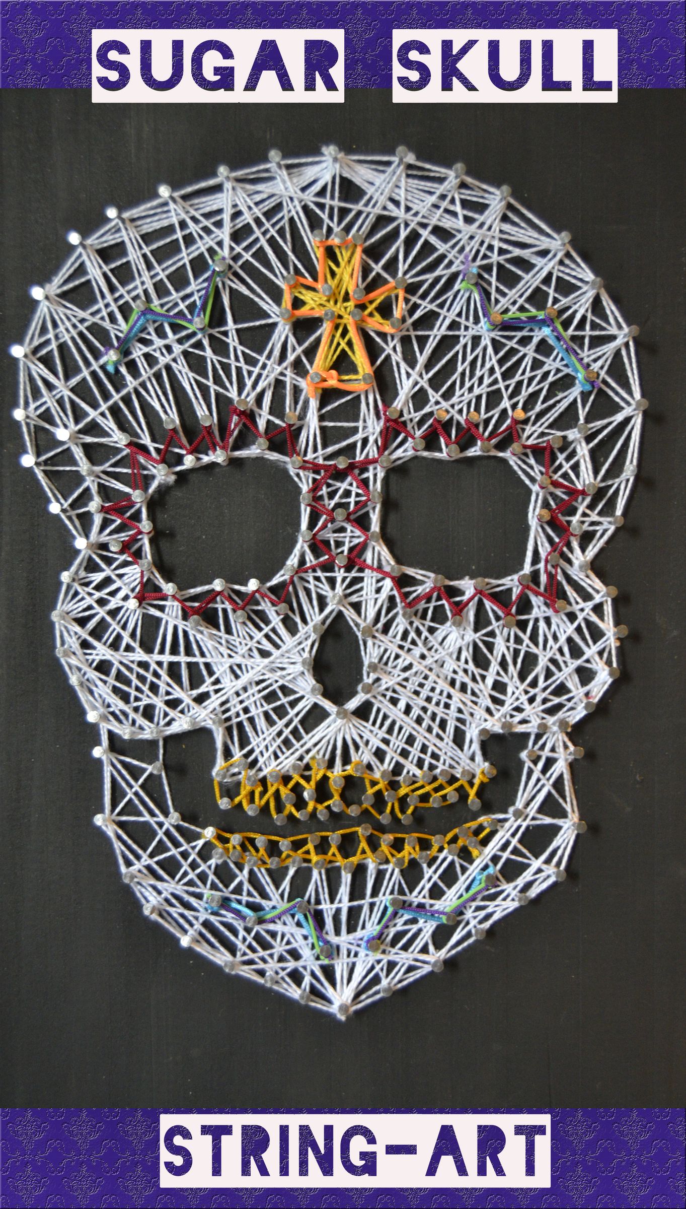 Sugar Skull String Art : 5 Steps (with Pictures) - Instructables