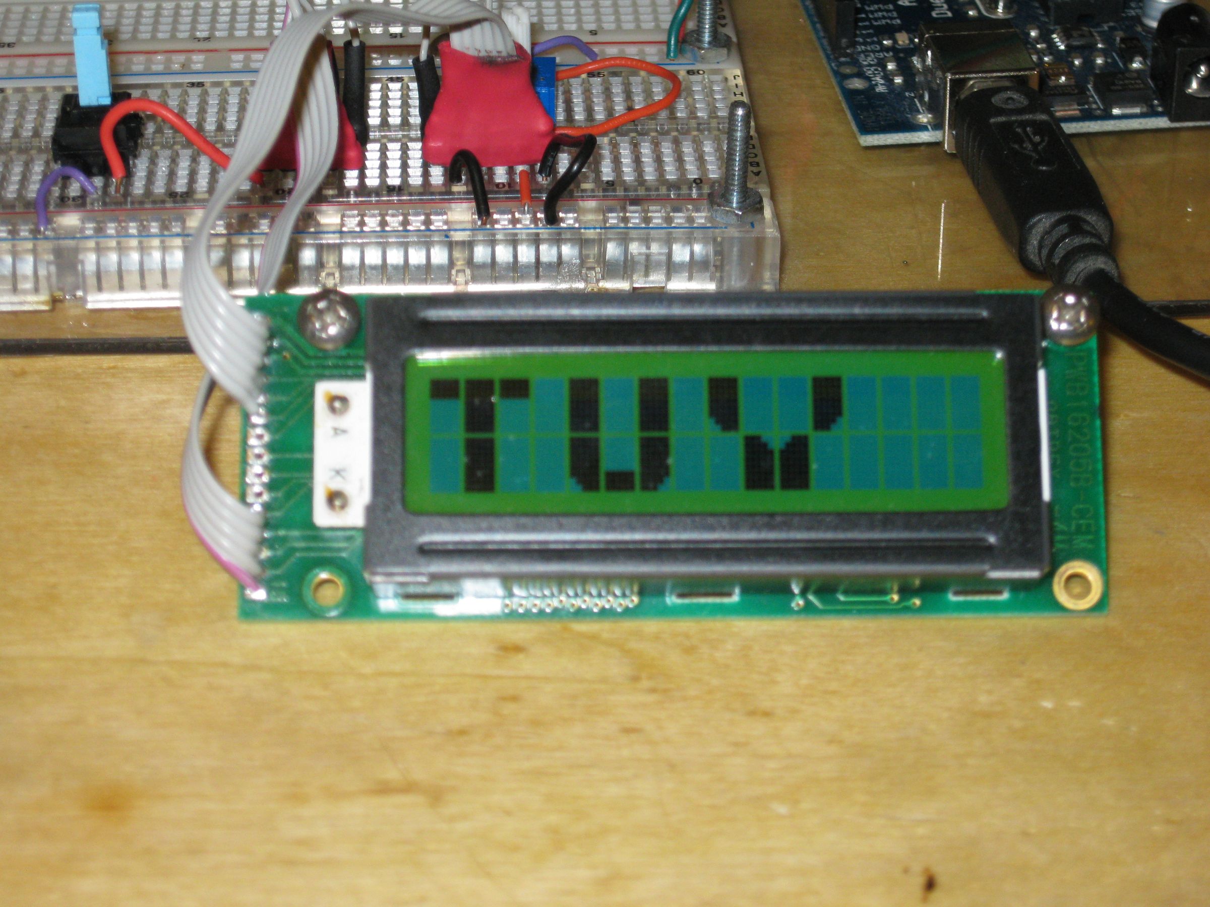 Custom Large Font for 16x2 LCDs : 6 Steps (with Pictures) - Instructables