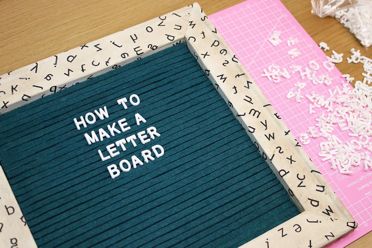 How to Make a Letter Board | DIY Felt Memo Board Project Using Simple ...
