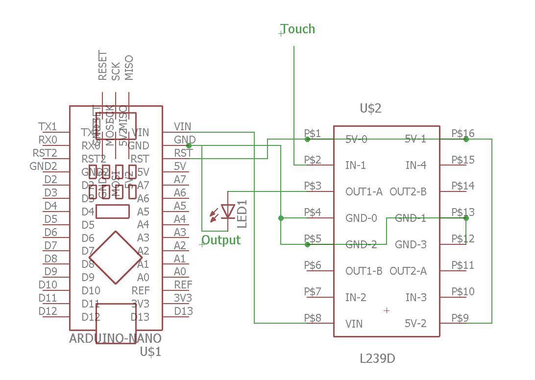 L239D Motor Driver for Capacitive Touch : 3 Steps - Instructables