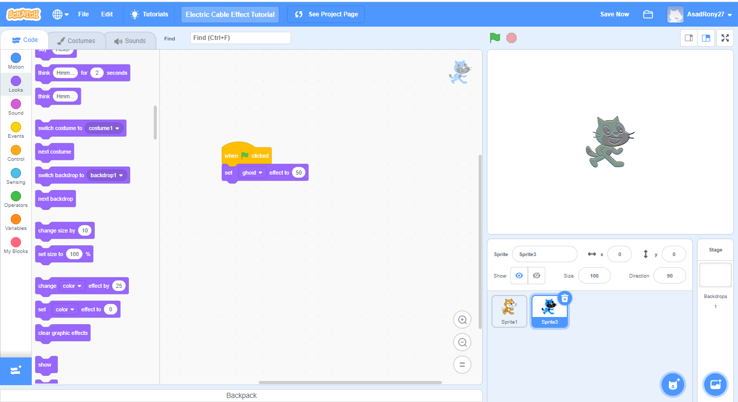 How to Make Electric Cable Effect in Scratch : 4 Steps - Instructables