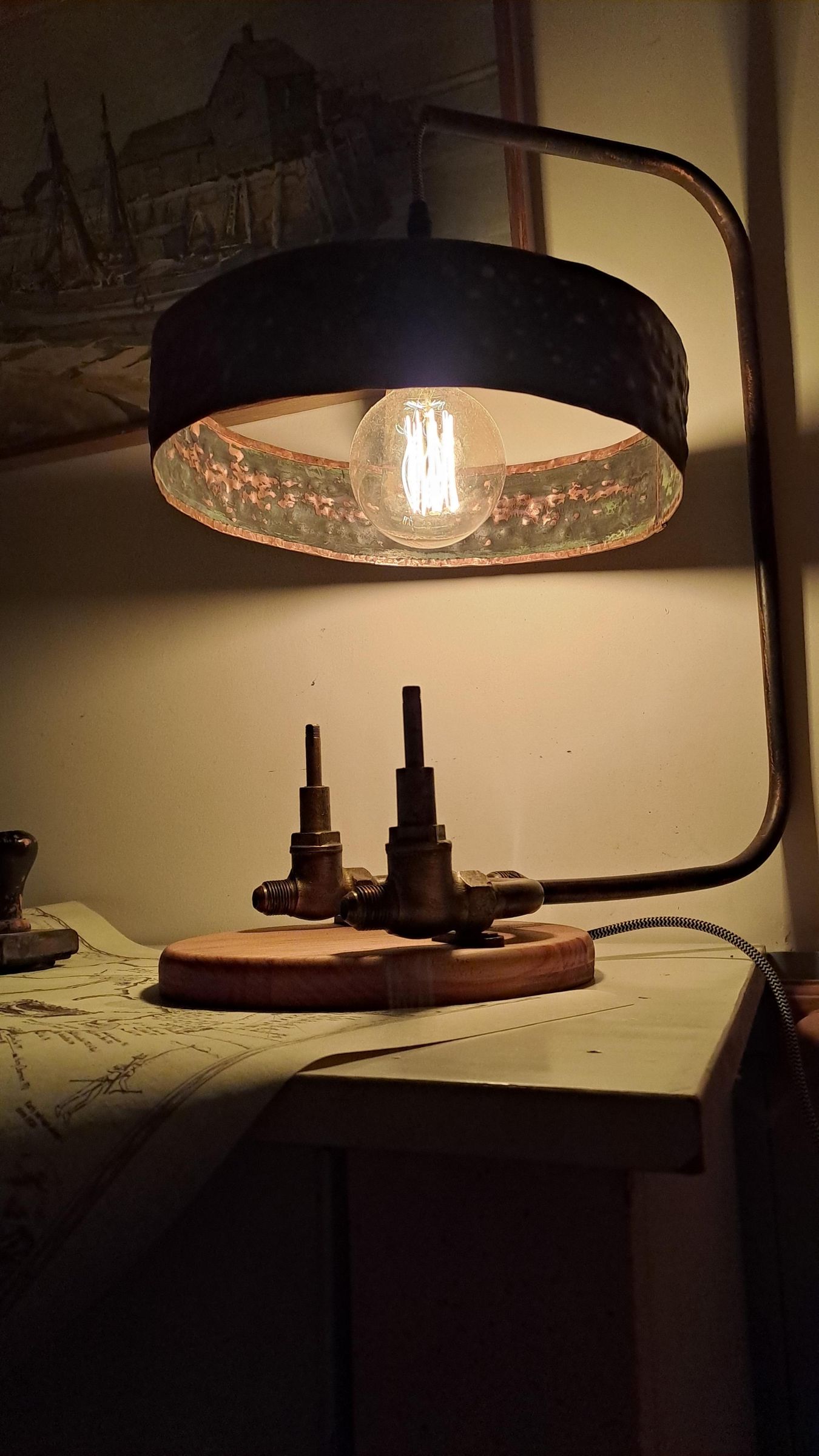 Recycled Beaten Copper Lamp : 17 Steps - Instructables