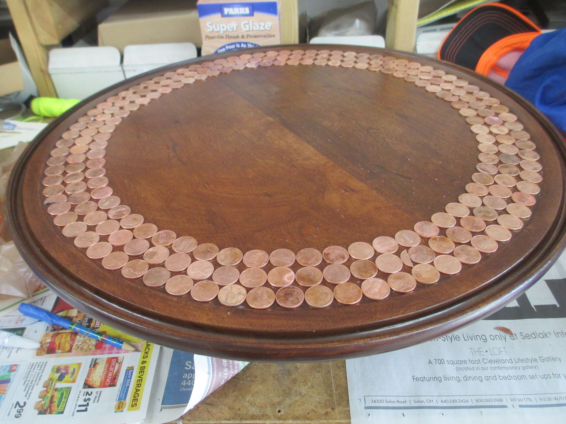 Glazed Penny Table : 12 Steps (with Pictures) - Instructables