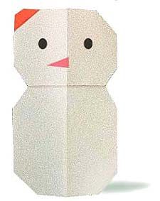 Easy Origami Snowman! - Instructables