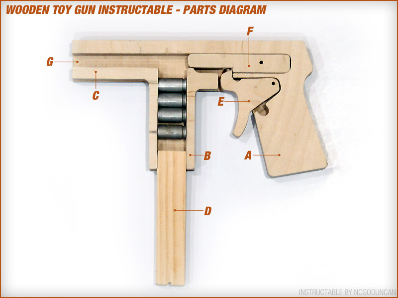 Make a Toy Wood Gun That Shoots 9mm Brass Casings 10 Steps Instructables