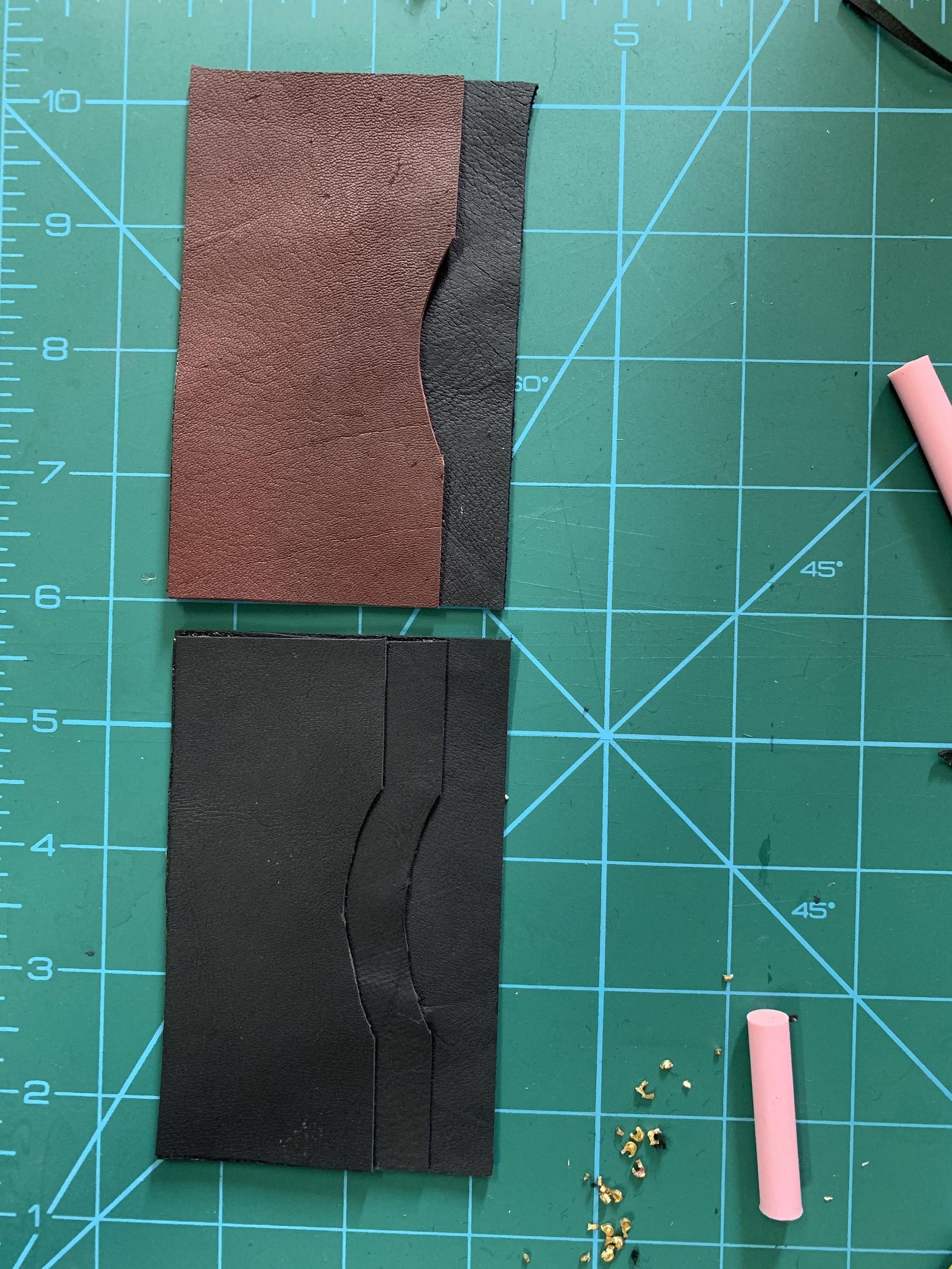 Zippered Leather Card Wallet (with Free Pattern) : 8 Steps (with ...