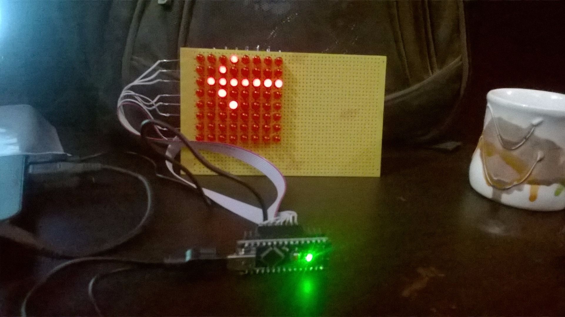 Led Matrix Display Row Column Scanning Using Arduino : 4 Steps ...