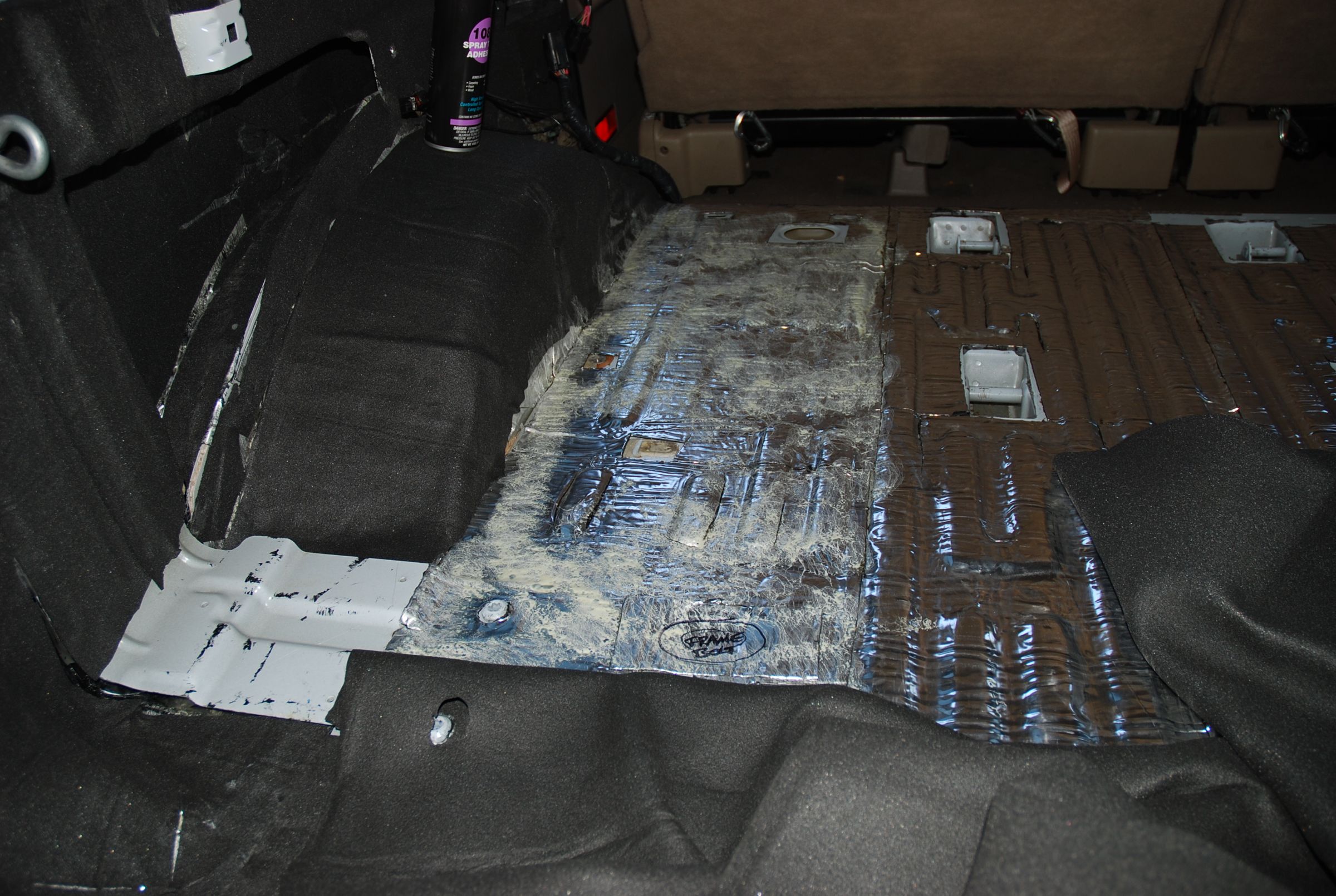 Auto Sound Deadening - Part II - More Matting and Using Expanding Foam ...