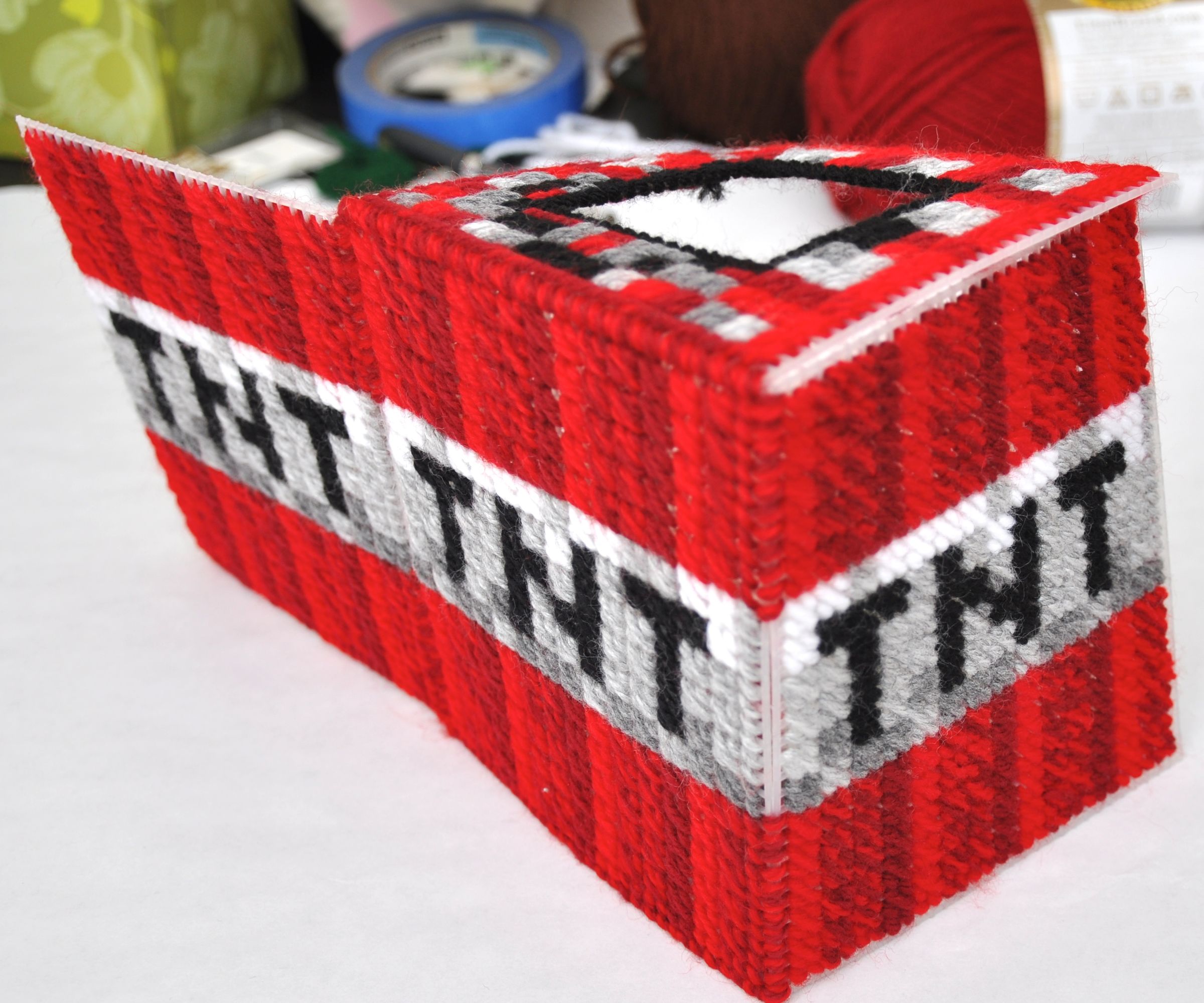 Minecraft TNT Tissue Box Cover : 10 Steps (with Pictures) - Instructables