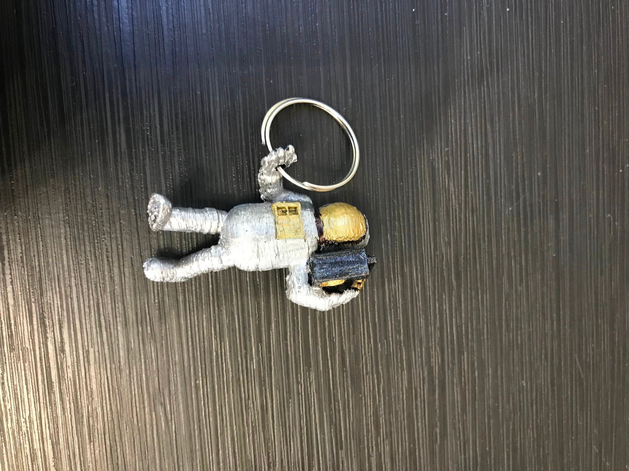 3D Printed Astronaut Keychain (How to Make an Existing 3D Print Into a ...