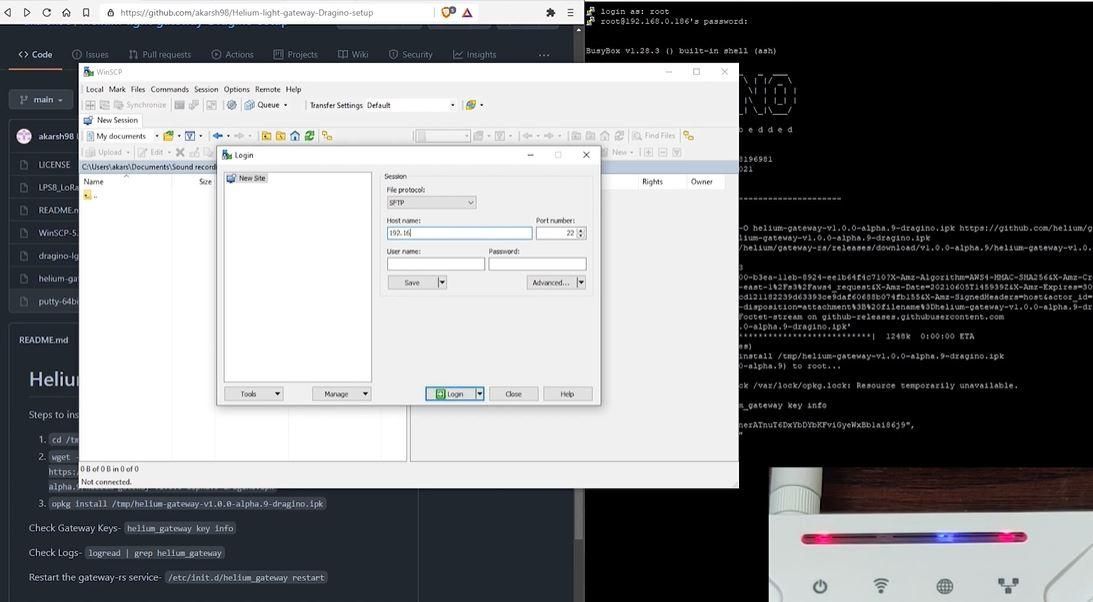 Tutorial Helium Light Hotspot With Dragino LPS8 DLOS8 | DIY Helium Packet Forwarder LoRaWAN ...