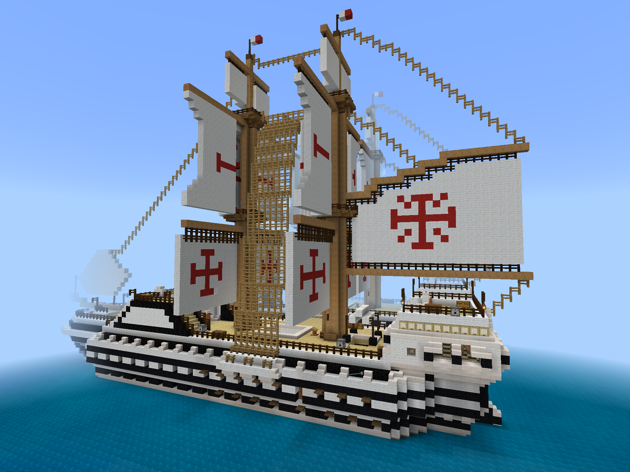 Minecraft - Atlas Class Duel Frigate : 6 Steps - Instructables