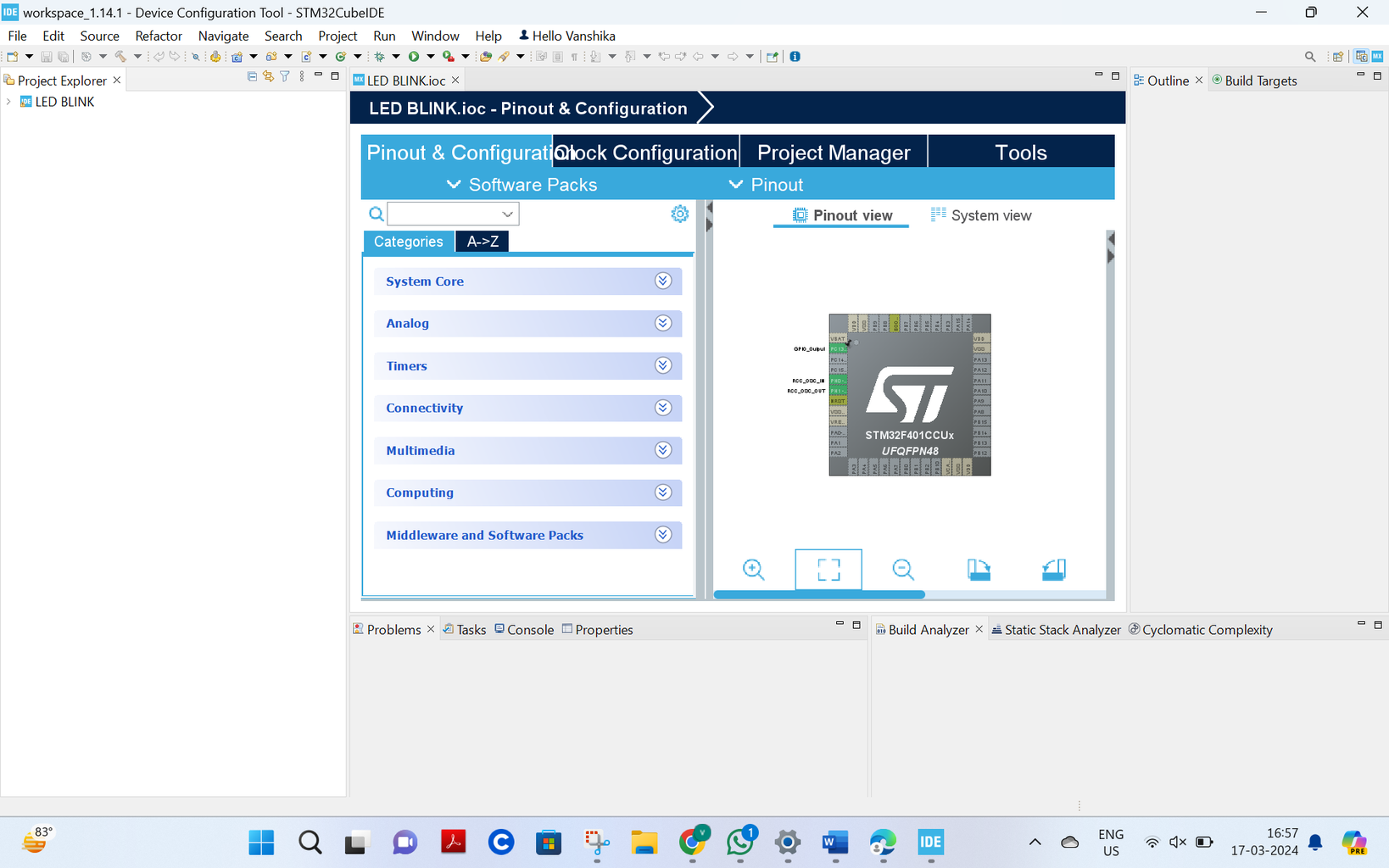 A Step By Step Guide To Get Started With Stm32 Black Pill And Stm Cube Ide To Blink On Board
