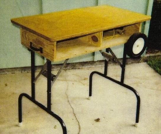 Folding and Rolling Compact Workbench With Electrical Outlet and ...