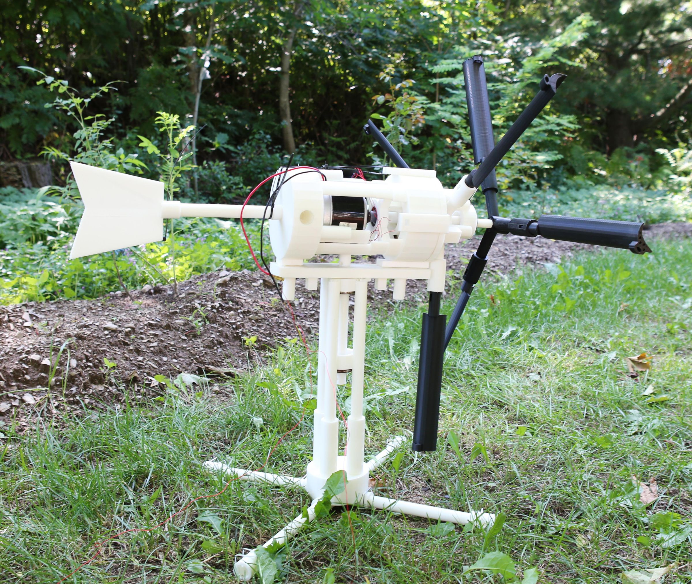 HORIZONTAL PORTABLE 3D PRINTED WIND TURBINE 15-20 WATTS : 5 Steps ...
