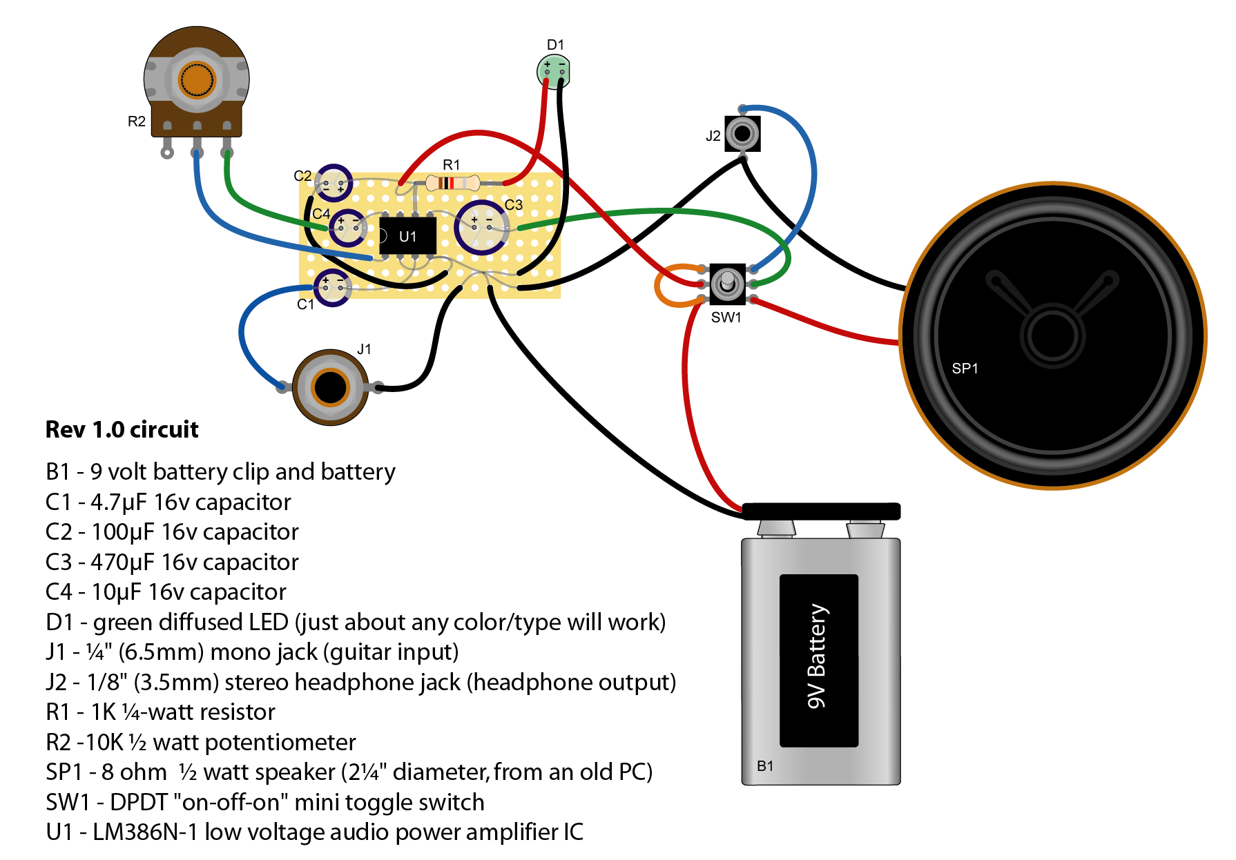 Make a Sweet Portable Guitar Amp : 6 Steps (with Pictures) - Instructables