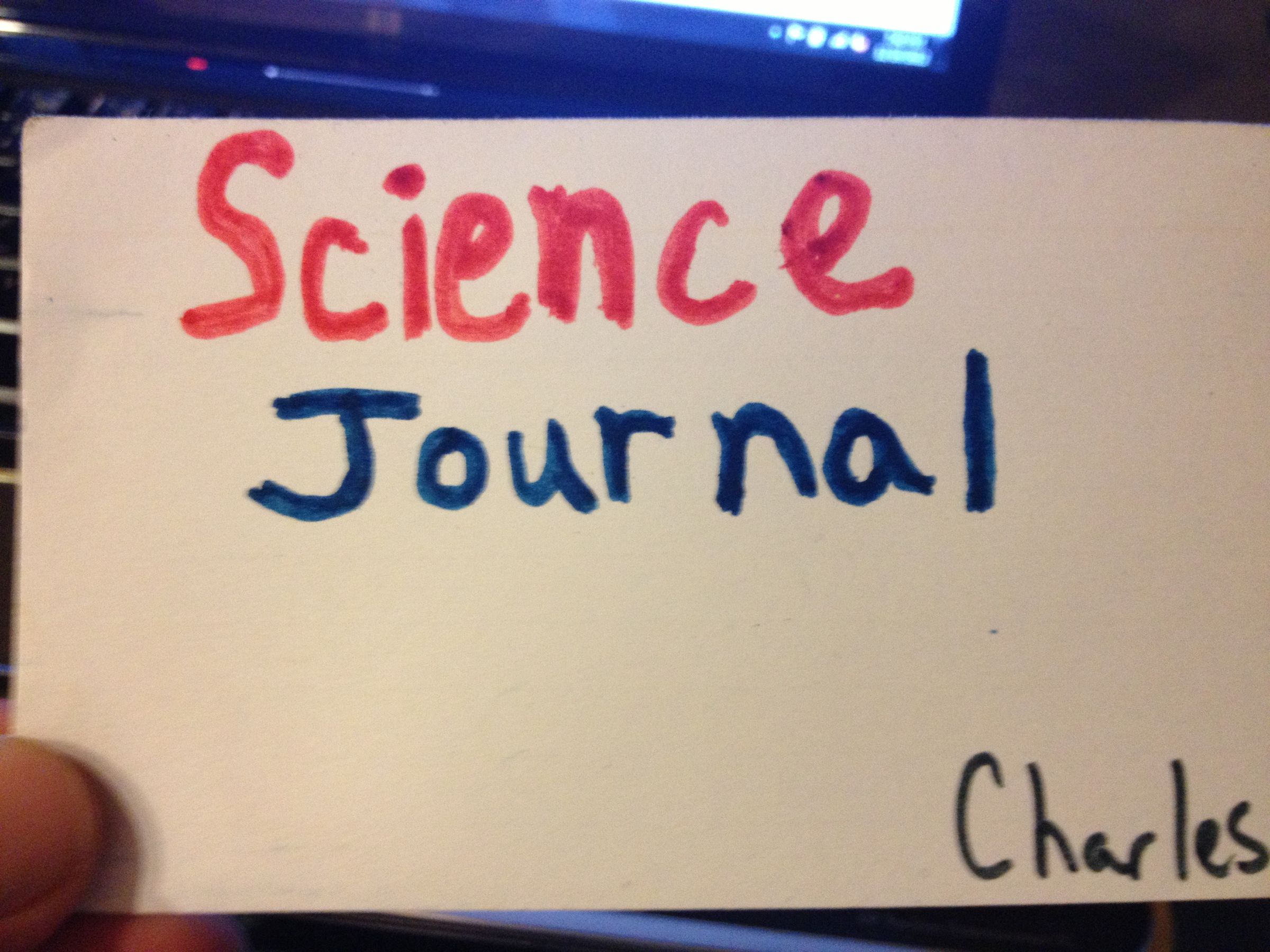 Science Flashcard Journal and Integrated Lesson : 5 Steps - Instructables