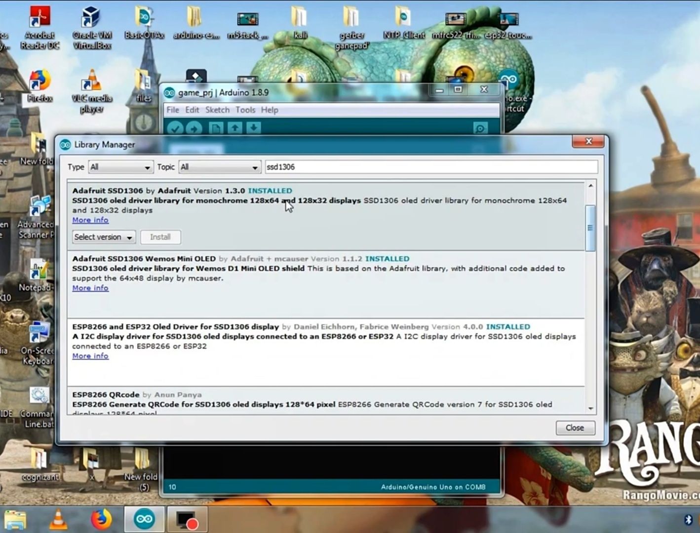 Play a PONG Game With Arduino Uno and OLED 0.96 SSD1306 Display : 6 ...
