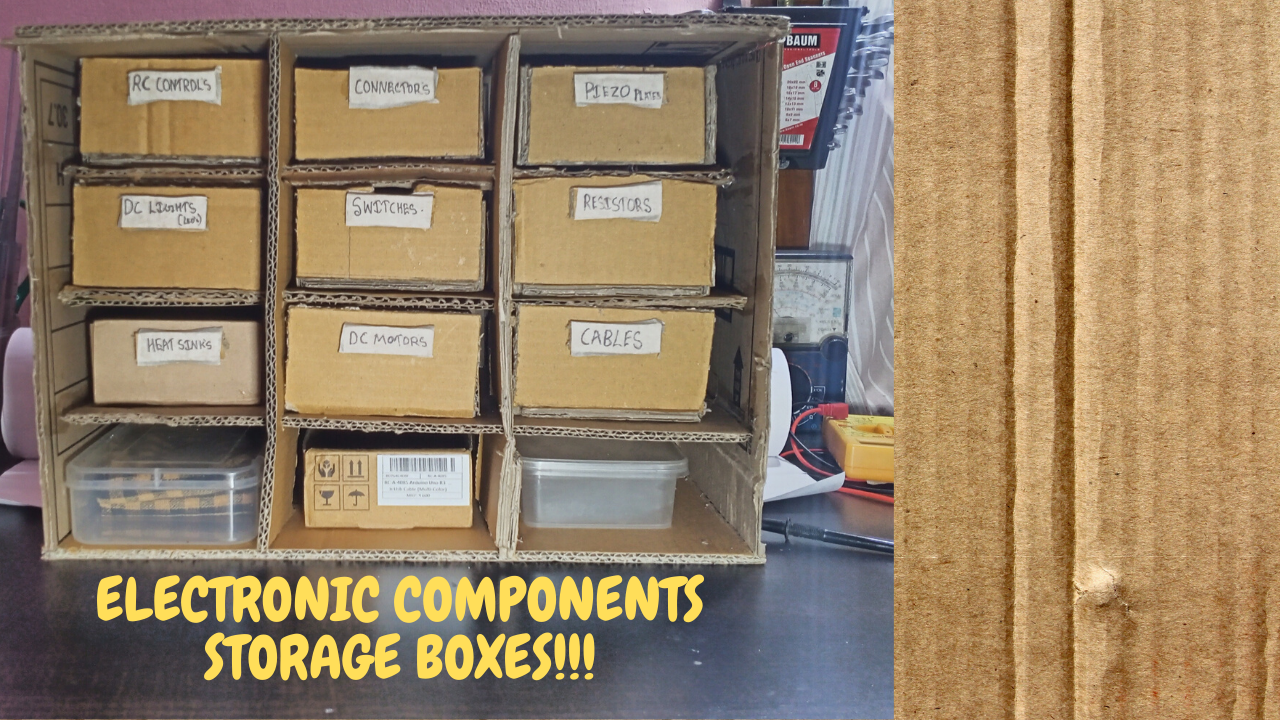 Make Your Own Electronic Components Storage Boxes!!!! : 5 Steps ...