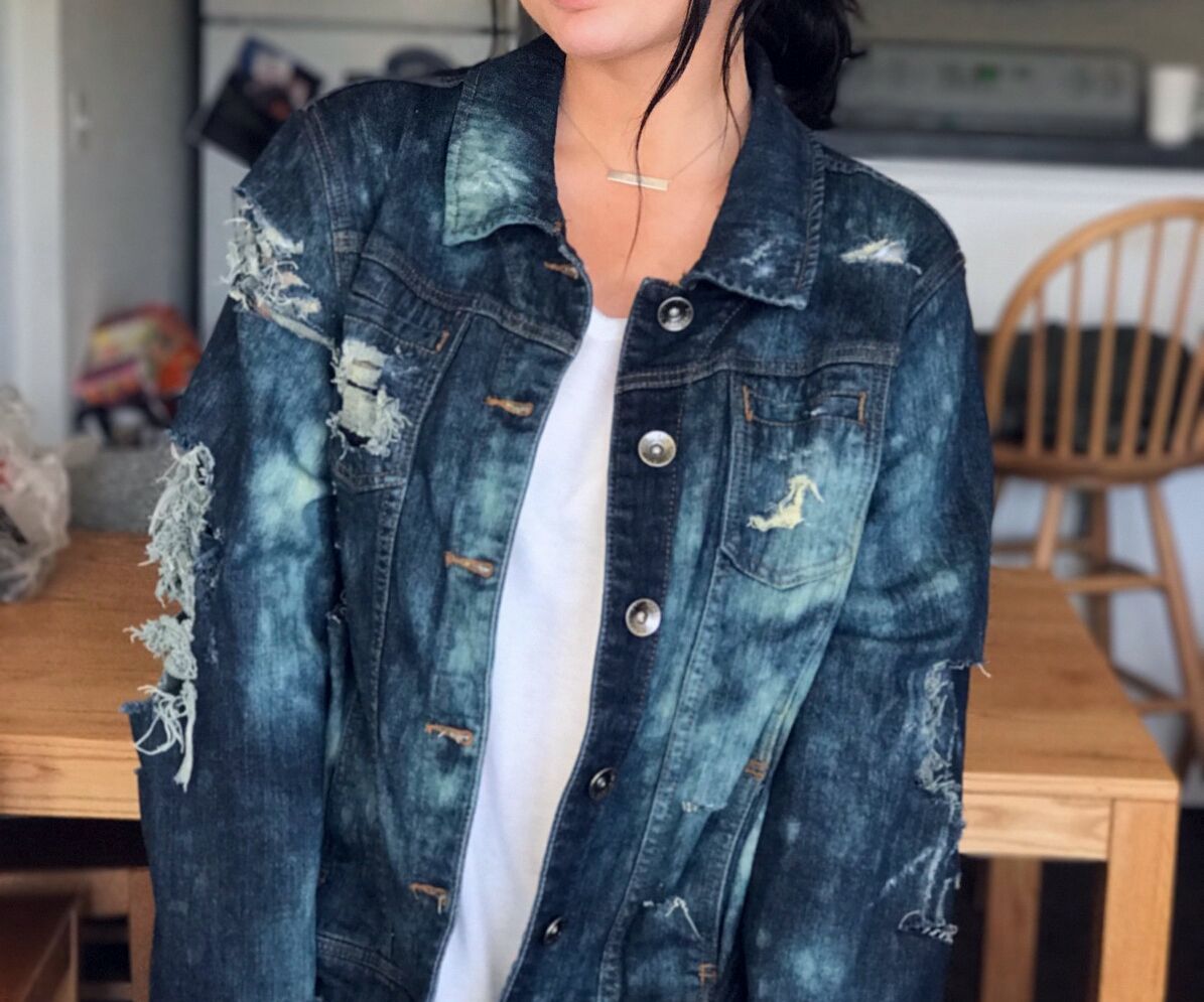 Distressed Denim Jacket : 14 Steps (with Pictures) - Instructables