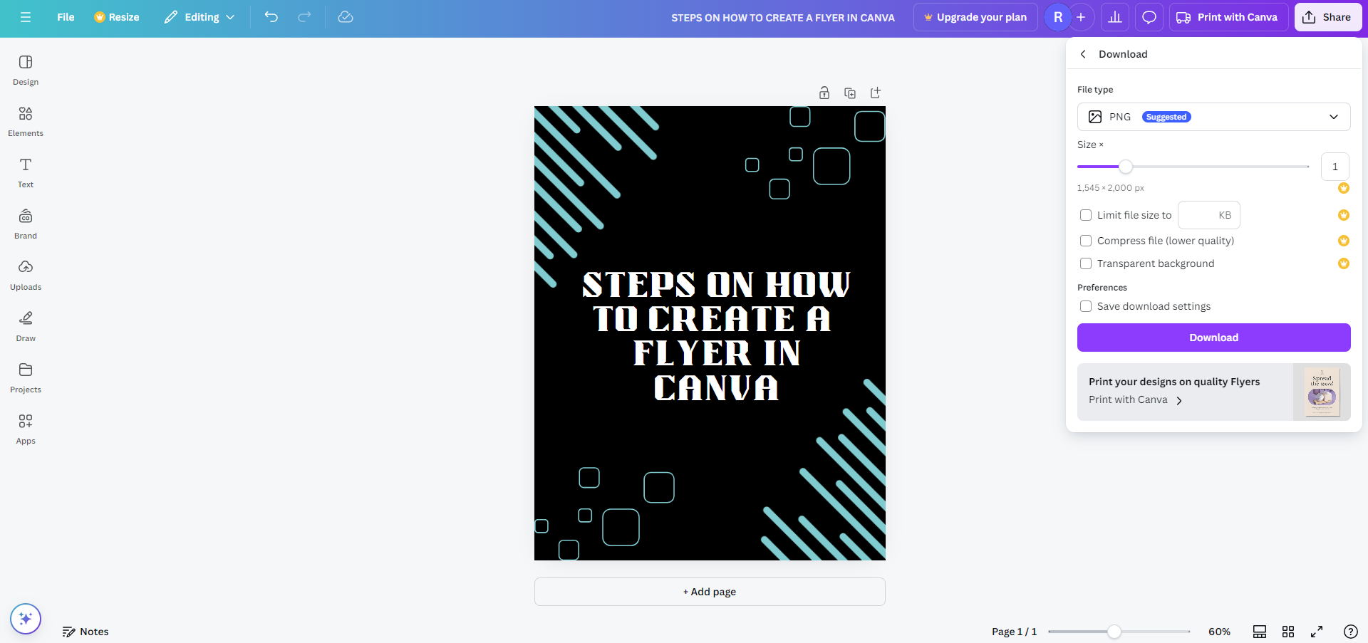Step-by-Step Guide to Creating a Flyer in Canva : 6 Steps - Instructables