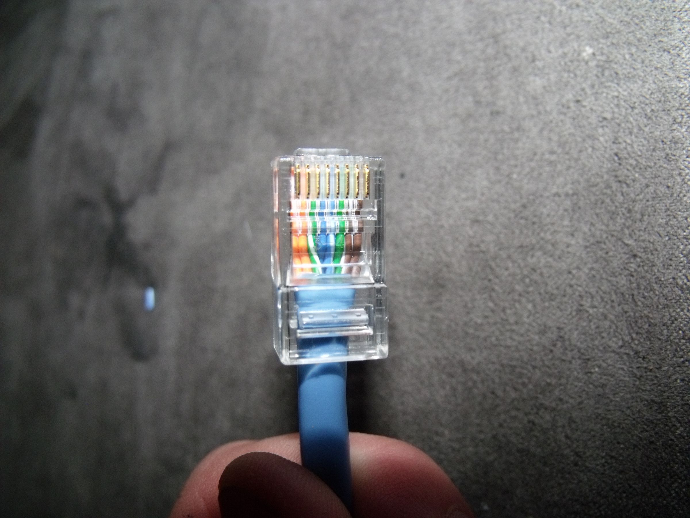 How to Terminate CAT 5 Cable With an RJ-45 Connector : 7 Steps ...