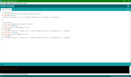 How To Wire An Arduino With A Led Como Conectar Un Arduino Con Un Led 4 Steps With Pictures