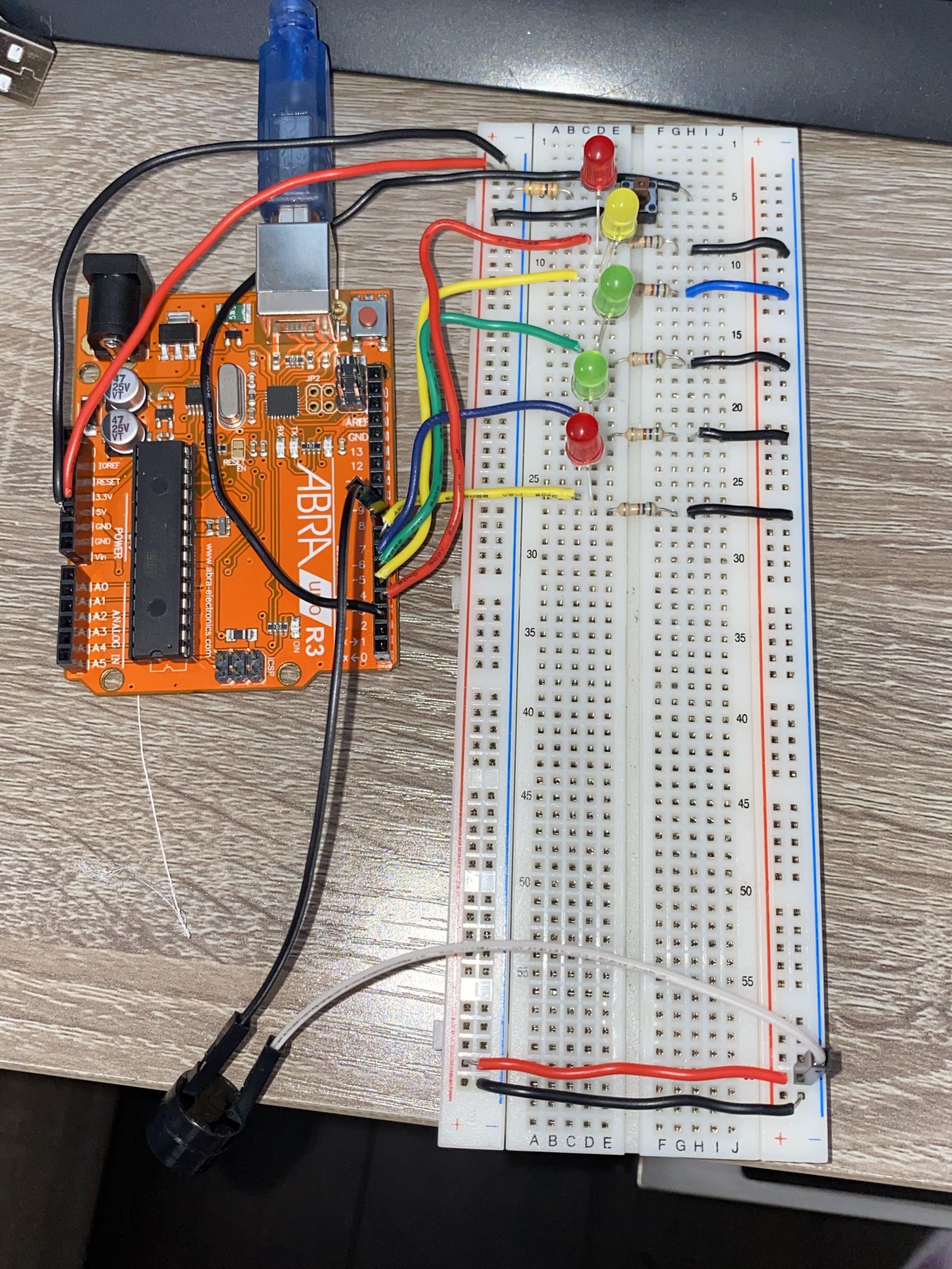 Fun Led and Buzzer Timer Arduino Circuit : 4 Steps - Instructables
