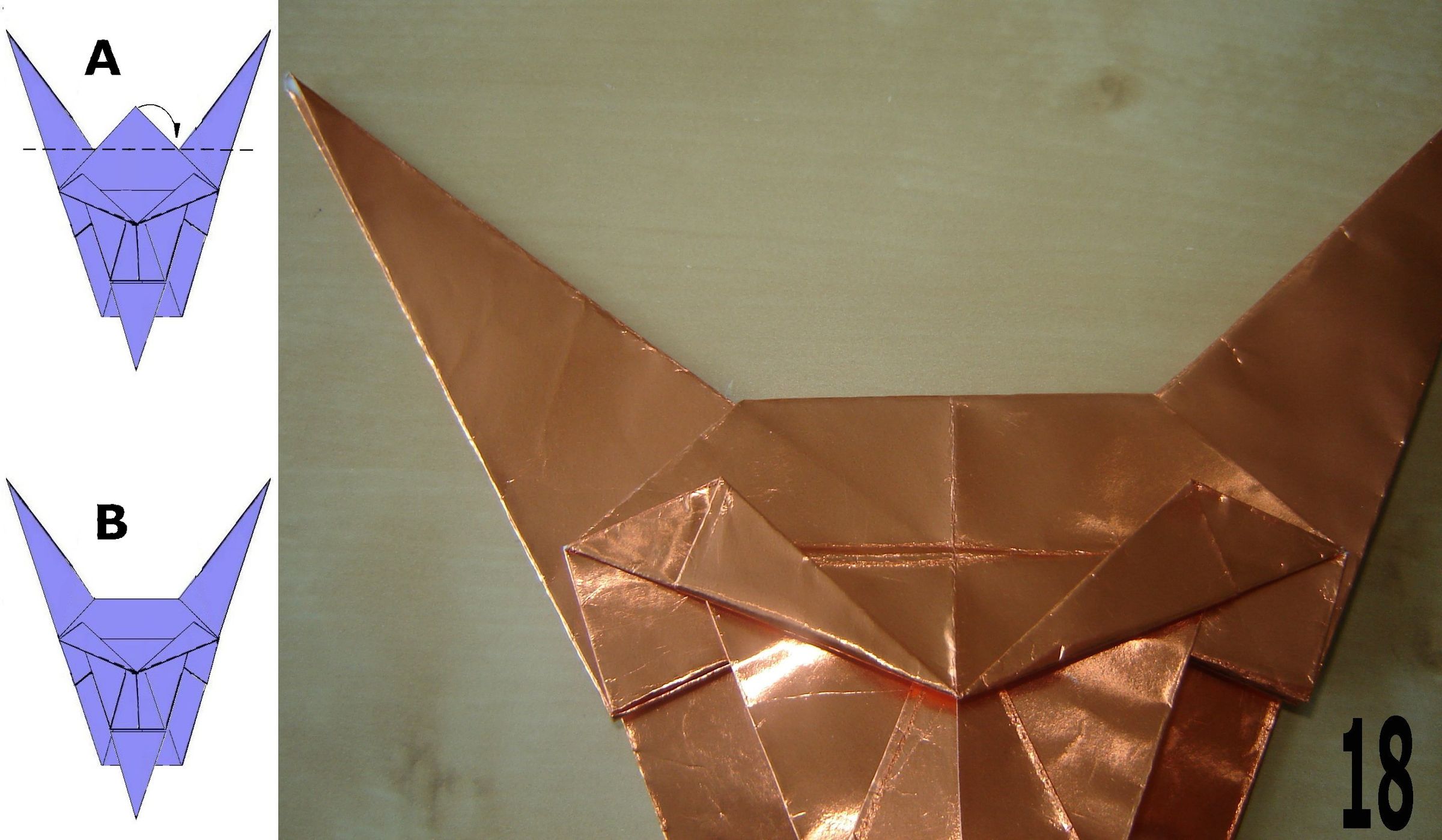 Origami Devil Mask : 8 Steps - Instructables