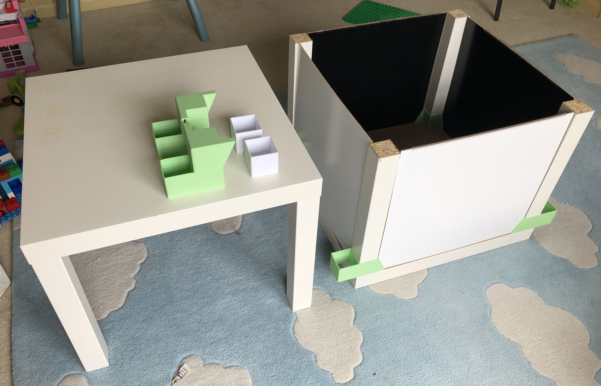 Hardware-free LEGO/DUPLO Table (IKEA LACK Hack) : 9 Steps (with ...